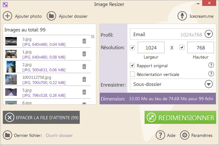 Image Resizer: Redimensionnez des Images par Lots Gratuitement sur Windows - Icecream Apps