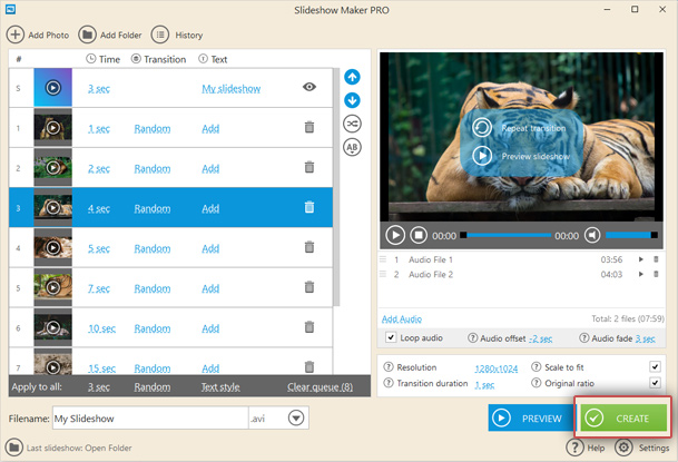 How To Make A Slideshow On Windows 10 from Photos Icecream Apps