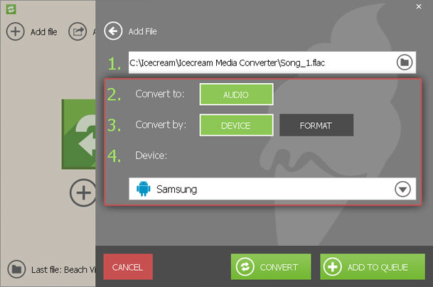 How to Convert FLAC files - Icecream Apps